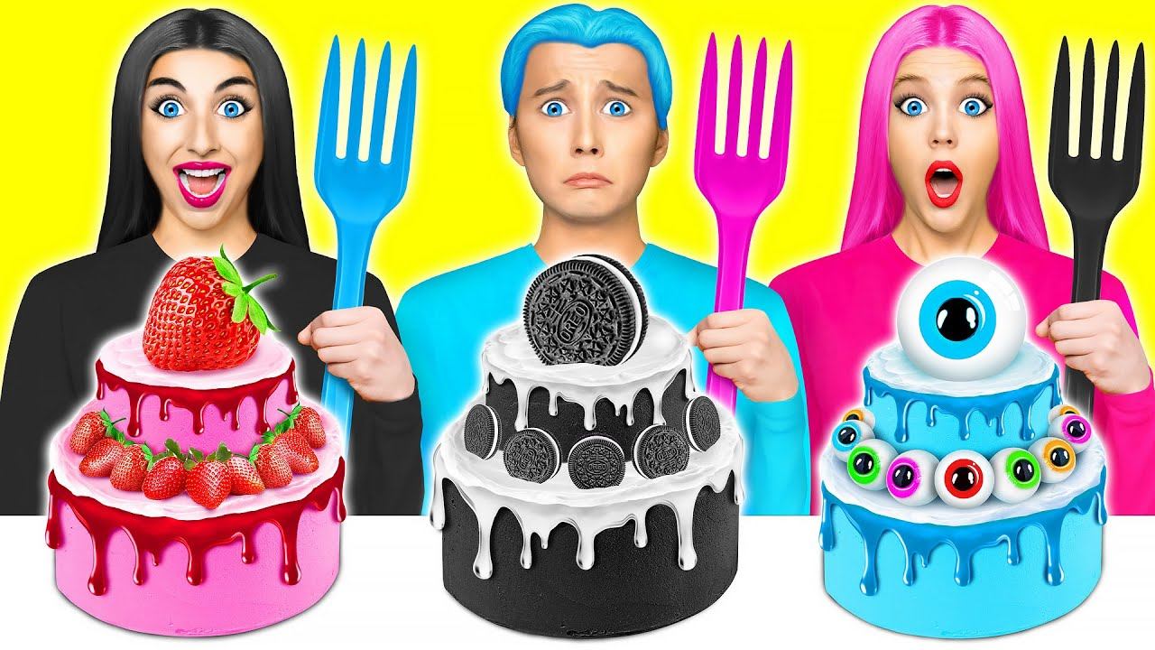 24 часа едим еду одного цвета Челлендж #9 от Multi Do Challenge