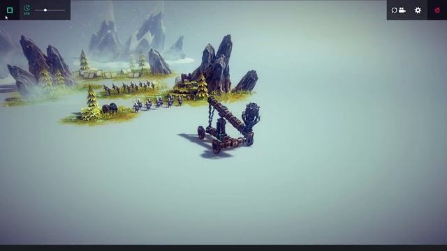 Играем в Besiege: зона 10 "Внутренний лагерь" остров Ипсилон