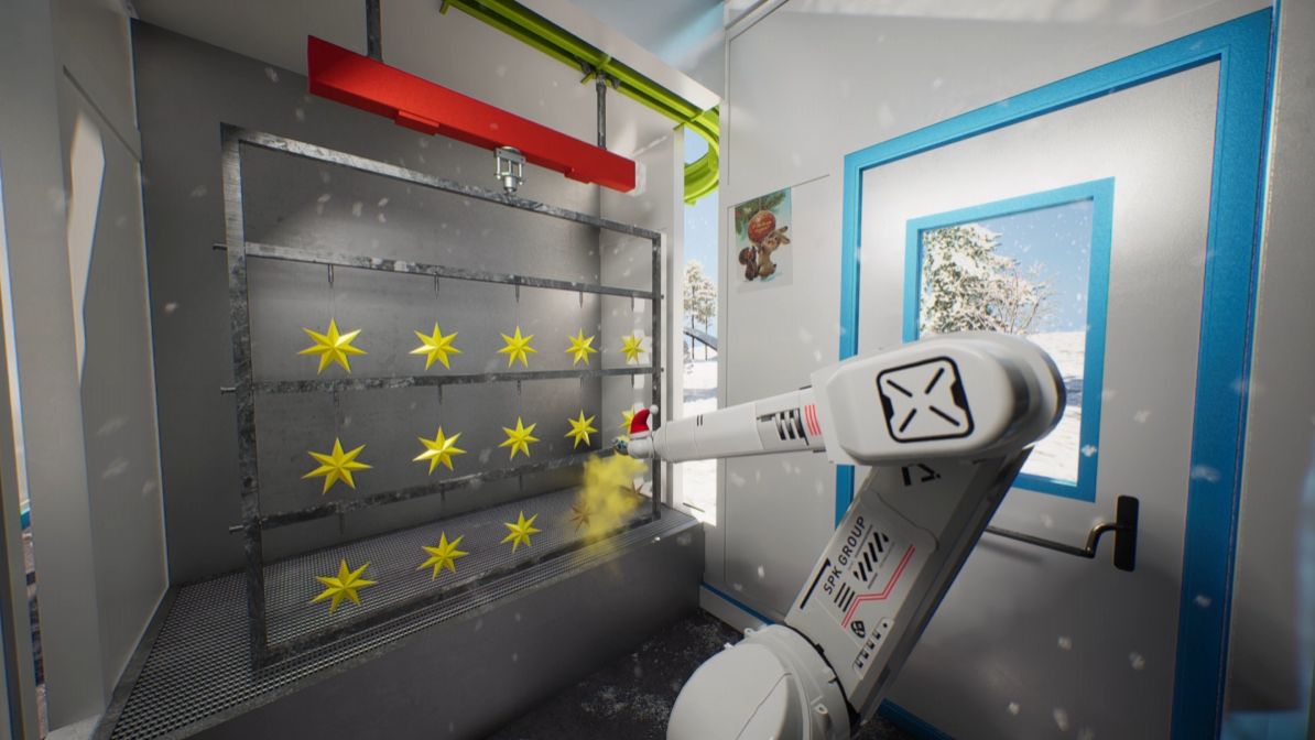 Роботы SPK GROUP красят елочные игрушки