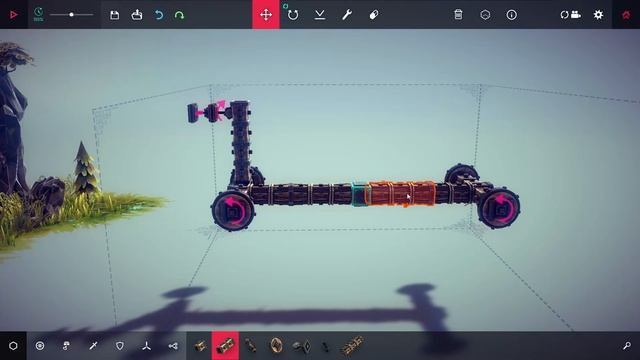 Играем в Besiege: зона 7 "Старая шахта" остров Ипсилон