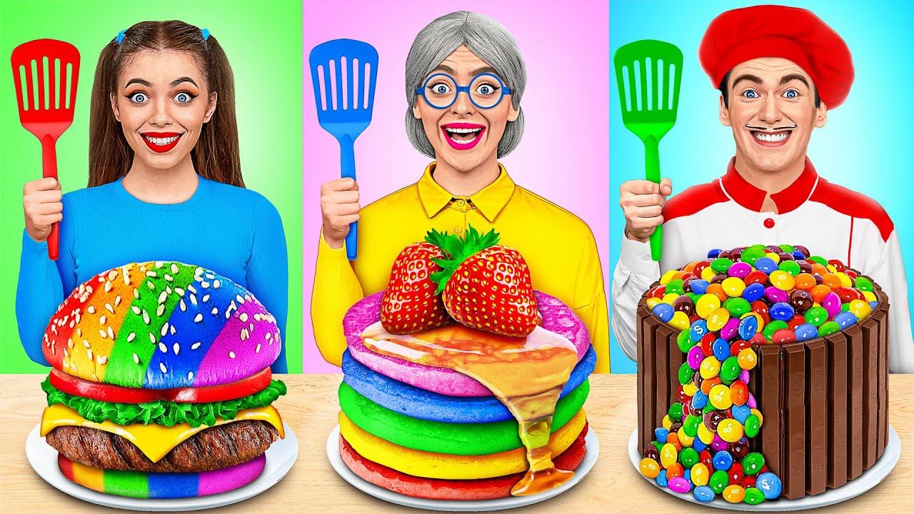 Кулинарный Челлендж: Я против Бабушки | Съедобная Битва от Multi DO Challenge