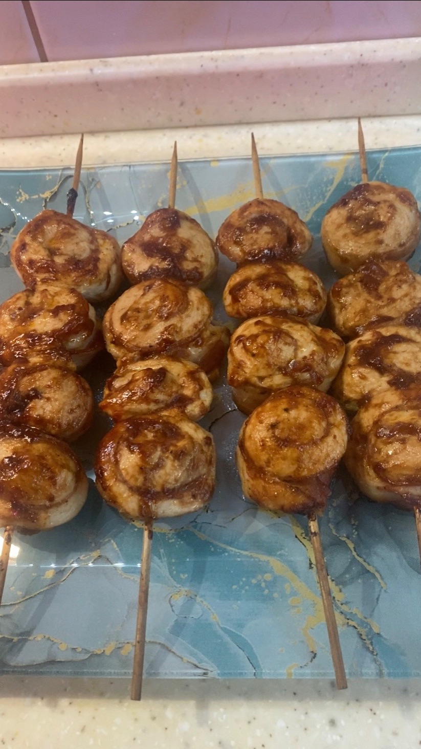 Куриные шашлычки в духовке