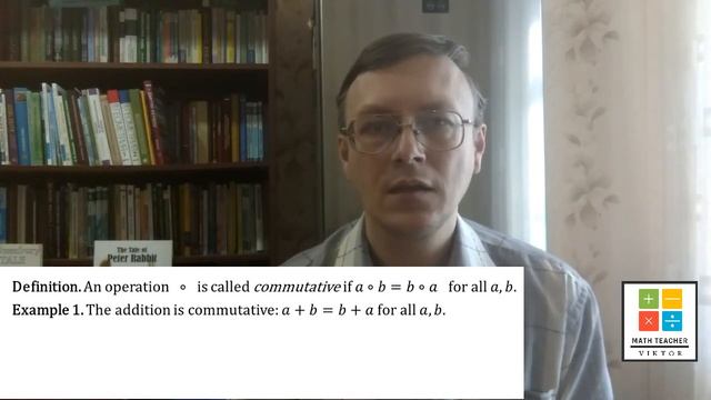 Video task 24 - Properties of operations: commutativity