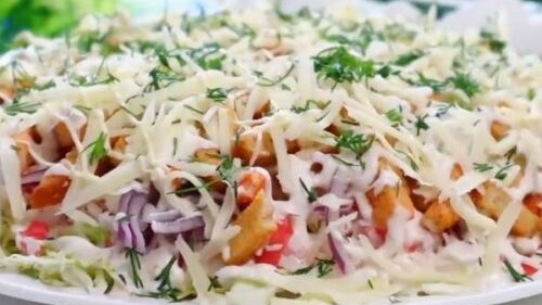 Нежный КРАБОВЫЙ САЛАТ