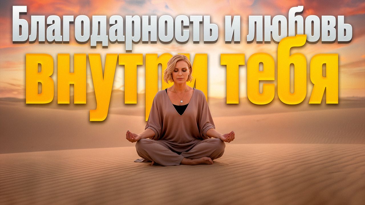 Как отпустить тревогу и начать доверять жизни.  Медитация благодарности и любви.