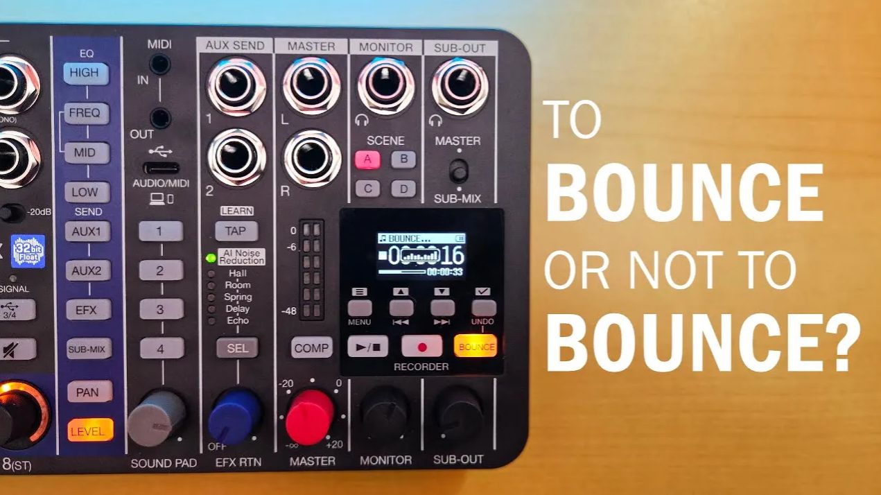 Zoom LiveTrak L6 Max Bounce Recording Explained: It's Not Traditional Overdubbing