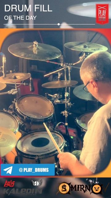 Заполнение на 2 четверти #1 #drumfill #drumlesson