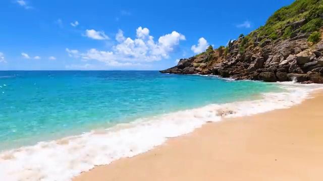 Tropical Beach Ambience 3 Hours of Peaceful Ocean Waves