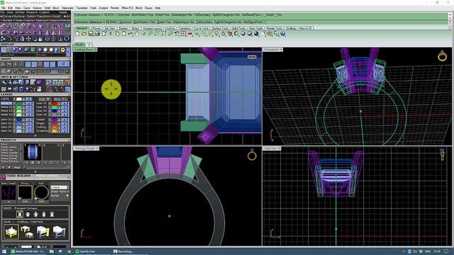 24 -Emerald and Straight Baguettes Ring