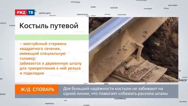 Костыль путевой