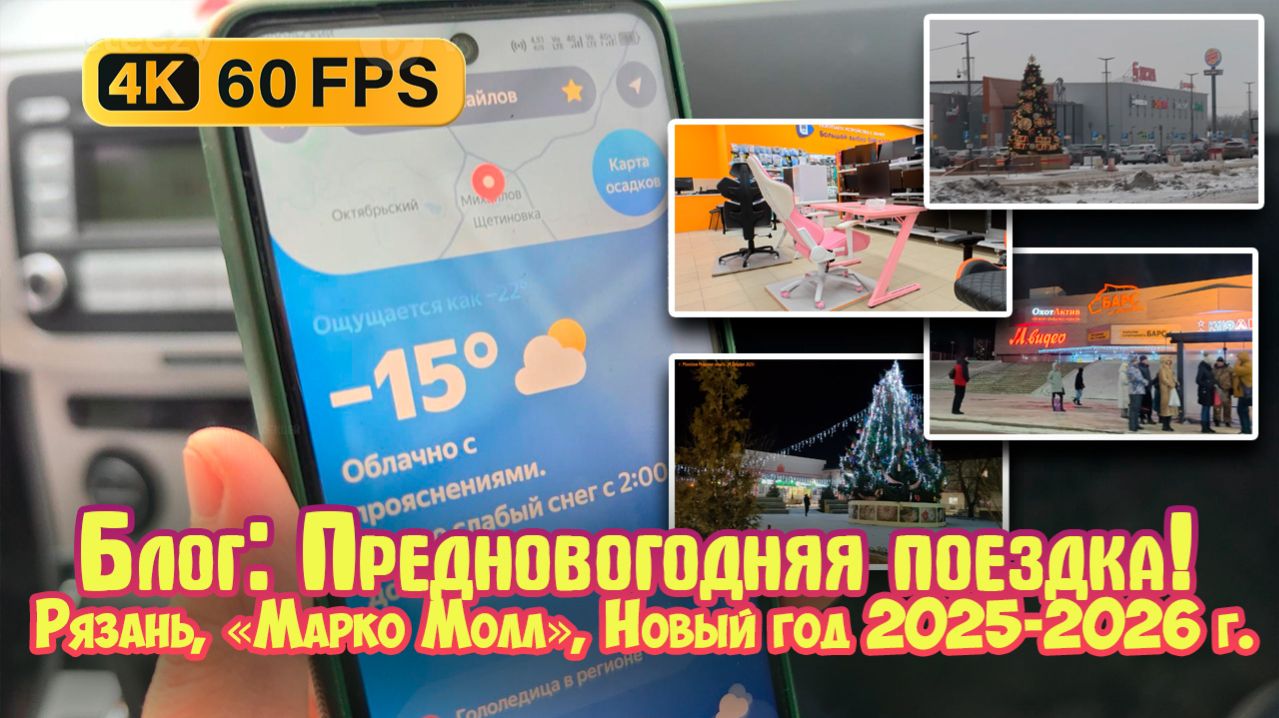 Блог: Поездка в Рязань, «Марко Молл», Новый год 2025 - 2026г.