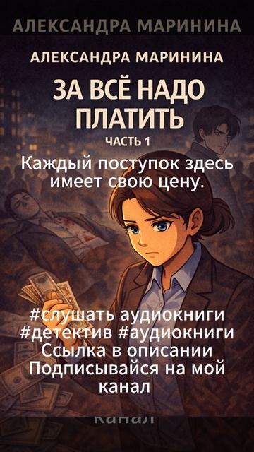 Александра Маринина За все надо платить Часть 1   #детектив #аудиокниги #слушатьаудиокнигу