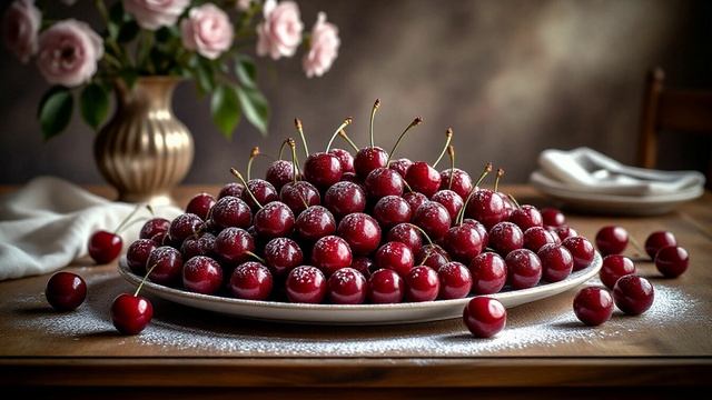 Вишня в поршке