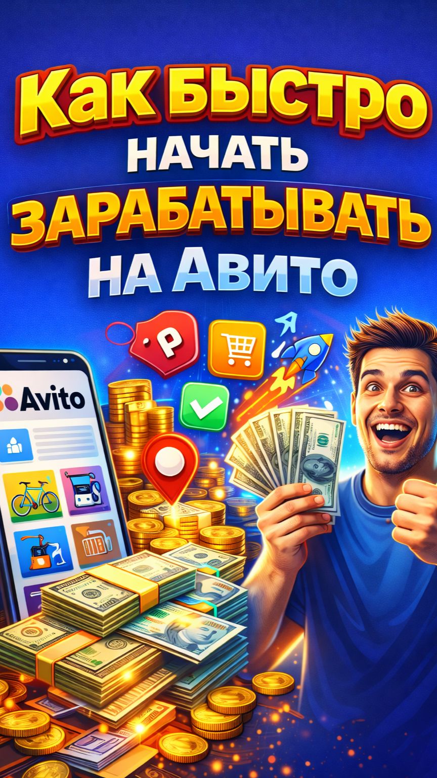 Как быстро начать зарабатывать на Авито #авито #заработок