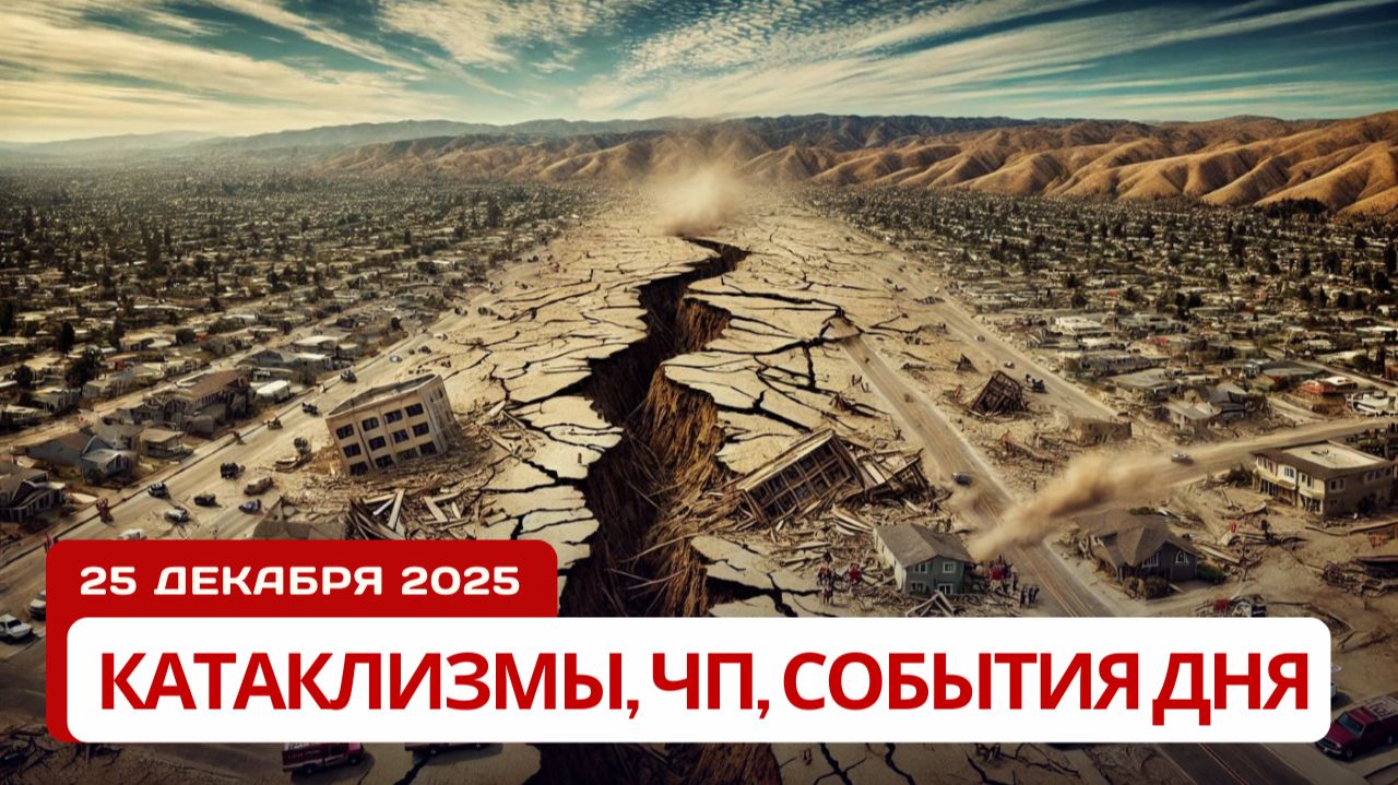 Новости Сегодня 25.12.2025 - Катаклизмы сегодня, ЧП, События дня | Россия Индия США Китай Европа