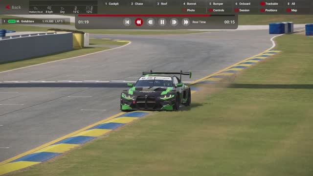AUtomobilista 2 BMW M4 GT3 Road Atlanta Hot Lap 1.19.38 - Сравнение по просьбе с AC EVO