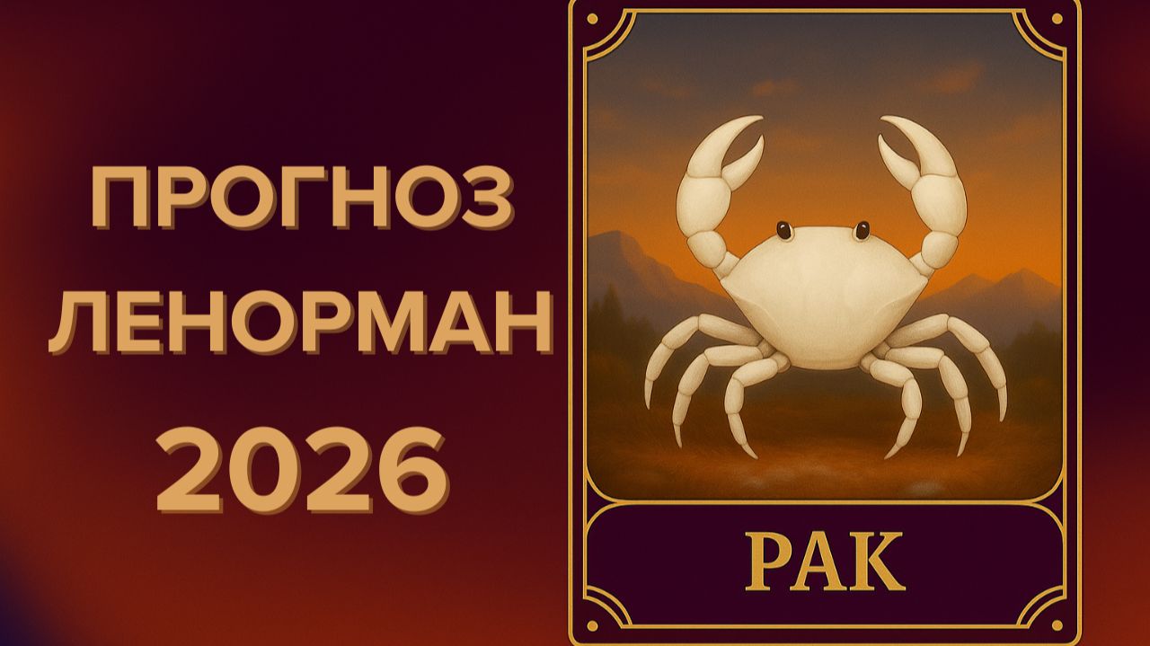 ♋РАК 2026 🔮 ЧТО ПРИНЕСЁТ ГОД, ЧТО ГОД ГОТОВИТ🔮 ПРОГНОЗ ЛЕНОРМАН ✨ЧТО ЖДЁТ ✨КУДА ВЕДЁТ СУДЬБА