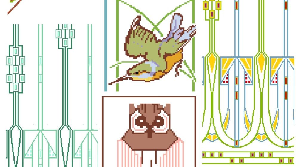 🕰️🧶Art Nouveau для вязания и рукоделия. Старинные СХЕМЫ. Подборка №180.🧶🕰️