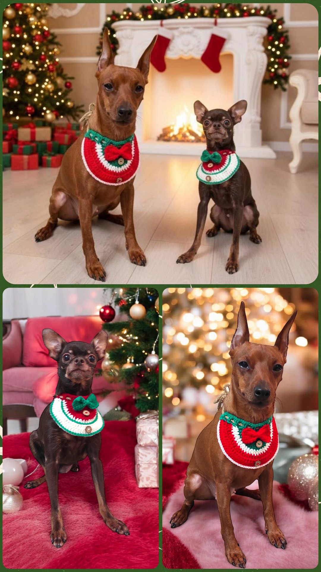 новогодний воротничок для джентельменов