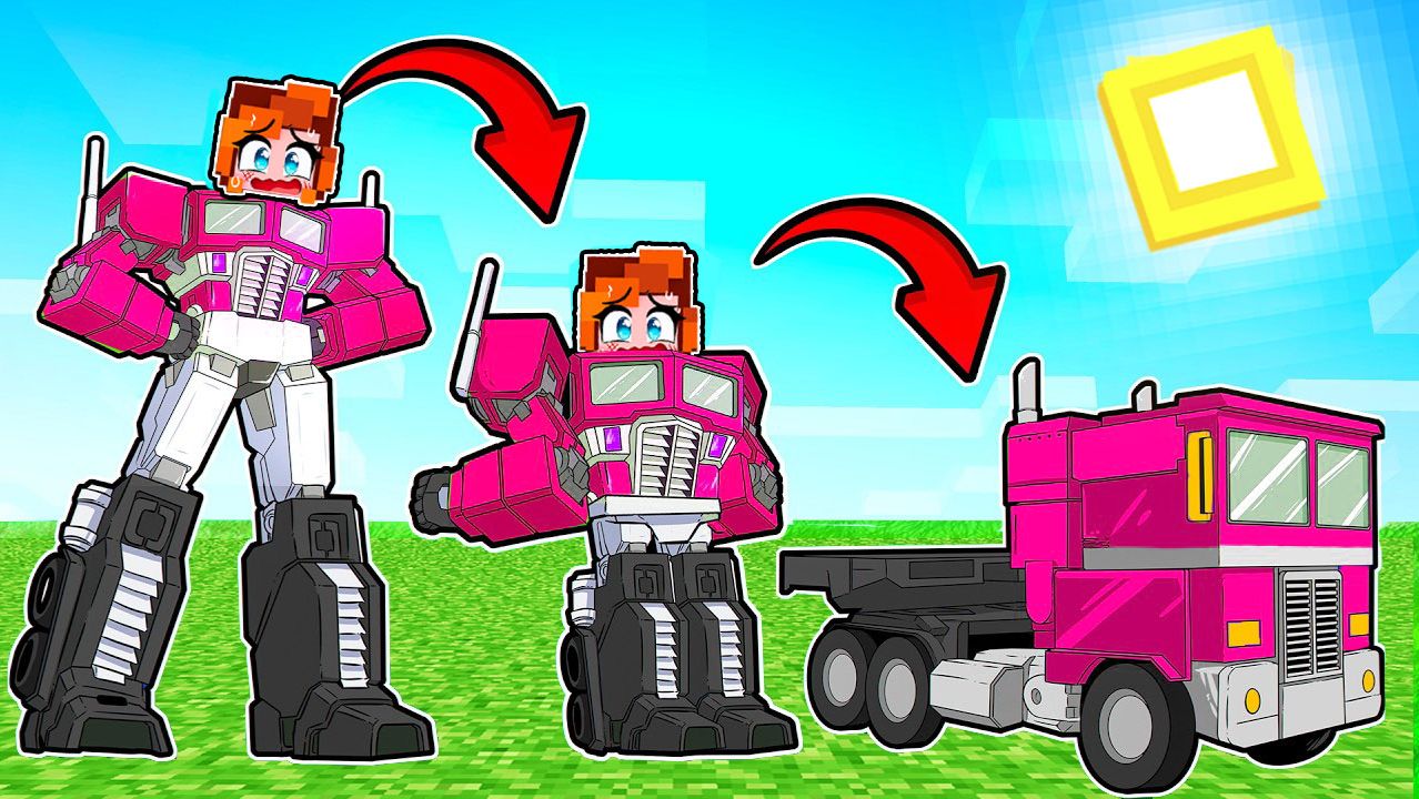 😳 КАК МЕНЯЛАСЬ ДЕВУШКА ТРАНСФОРМЕР В МАЙНКРАФТ