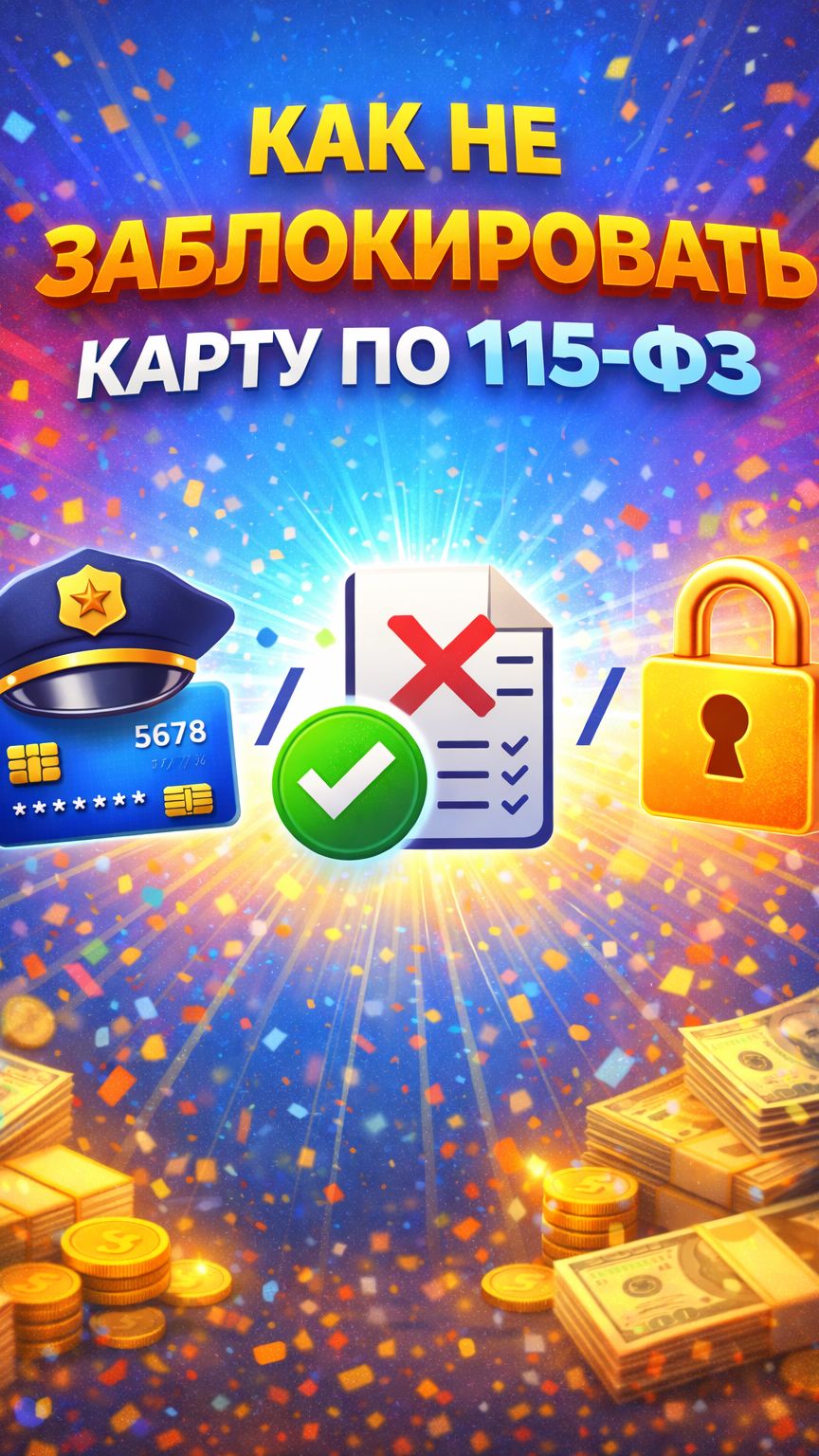 Как не заблокировать карту по 115-ФЗ НОВЫЙ МОДУЛЬ #фз #фз115