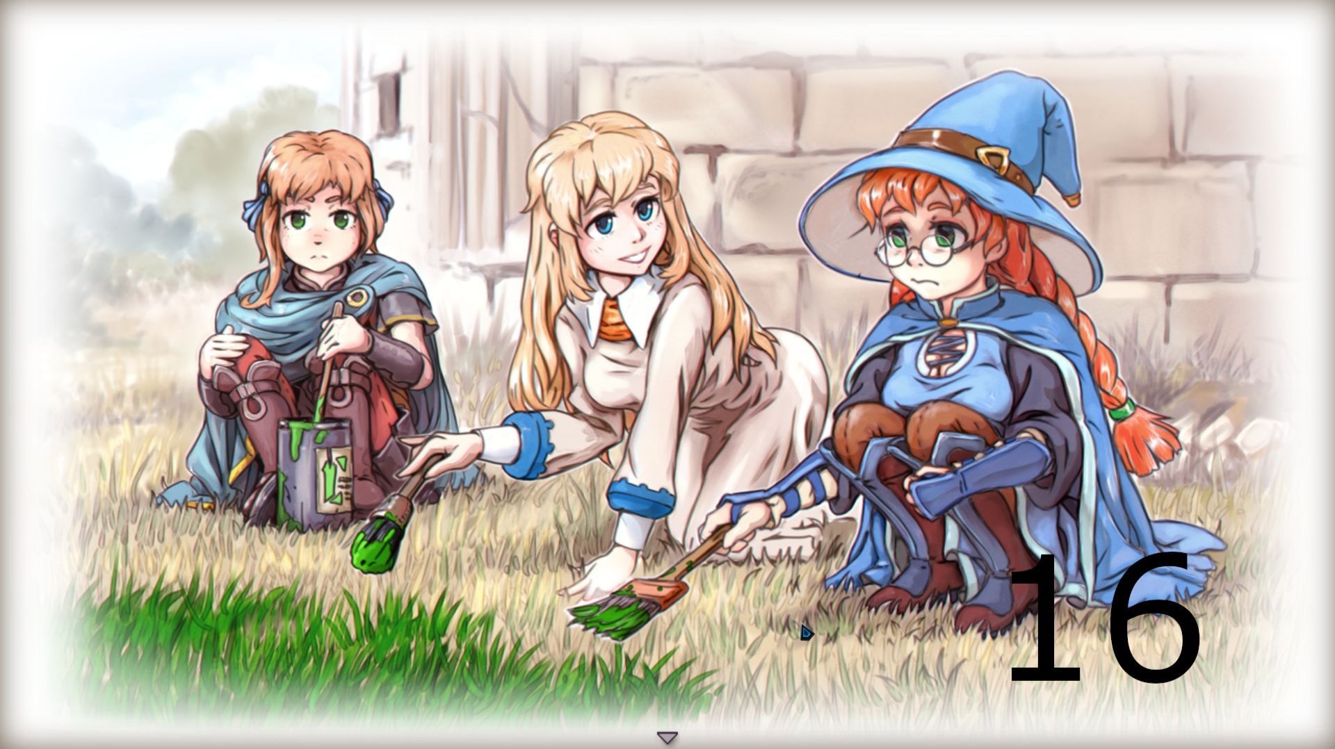 16. Heroines of Swords & Spells 2. Красим траву, в клеточку.