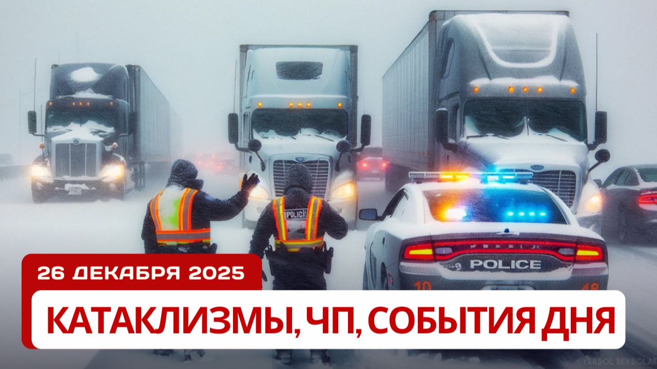 Новости Сегодня 26.12.2025 - Катаклизмы за сегодня, ЧП, События дня | США Европа Россия Индия Китай