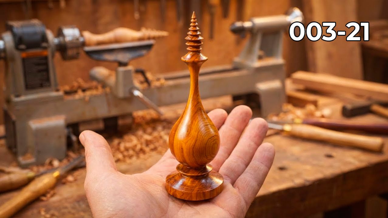 Токарные работы по дереву мастер класс для начинающих Рождественское украшение из дерева на токарном