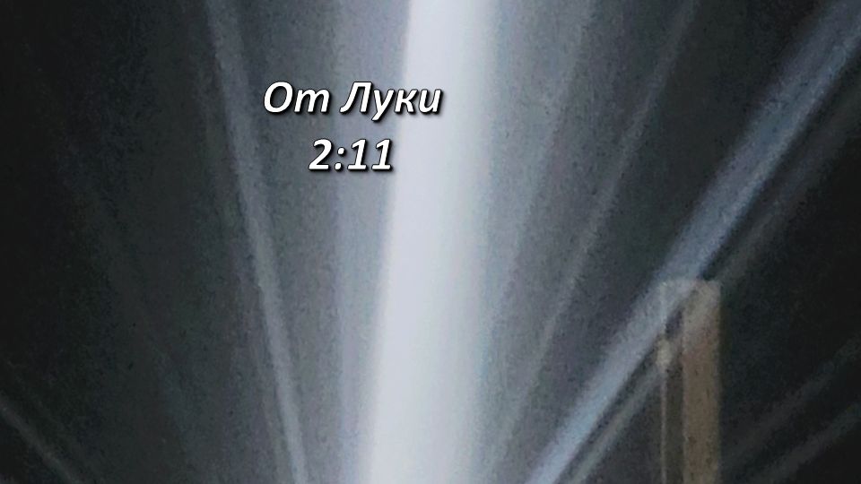 Стих дня. От Луки, 2;11.