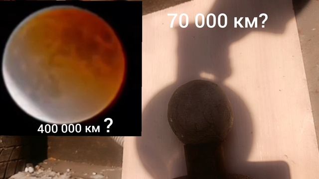 Затмение Луны физический опыт,эксперимент,масштаб. #космос  #луна  #земля  #расстояние  #астрономия