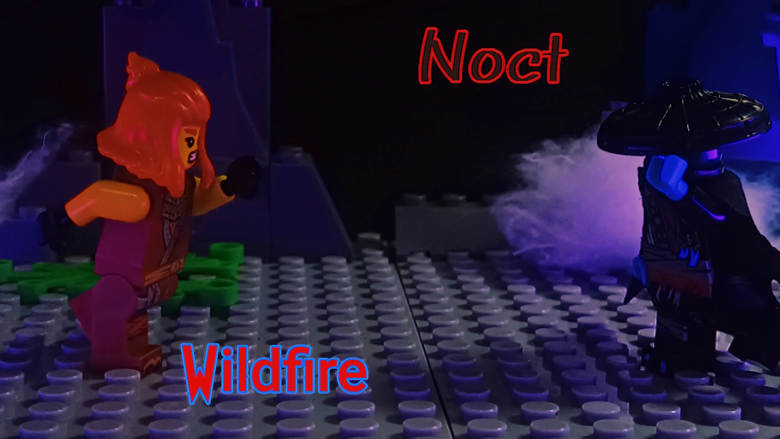 ☃️Ninjago Dragon rising☃️Вайлдфаер против Нокта анимация.