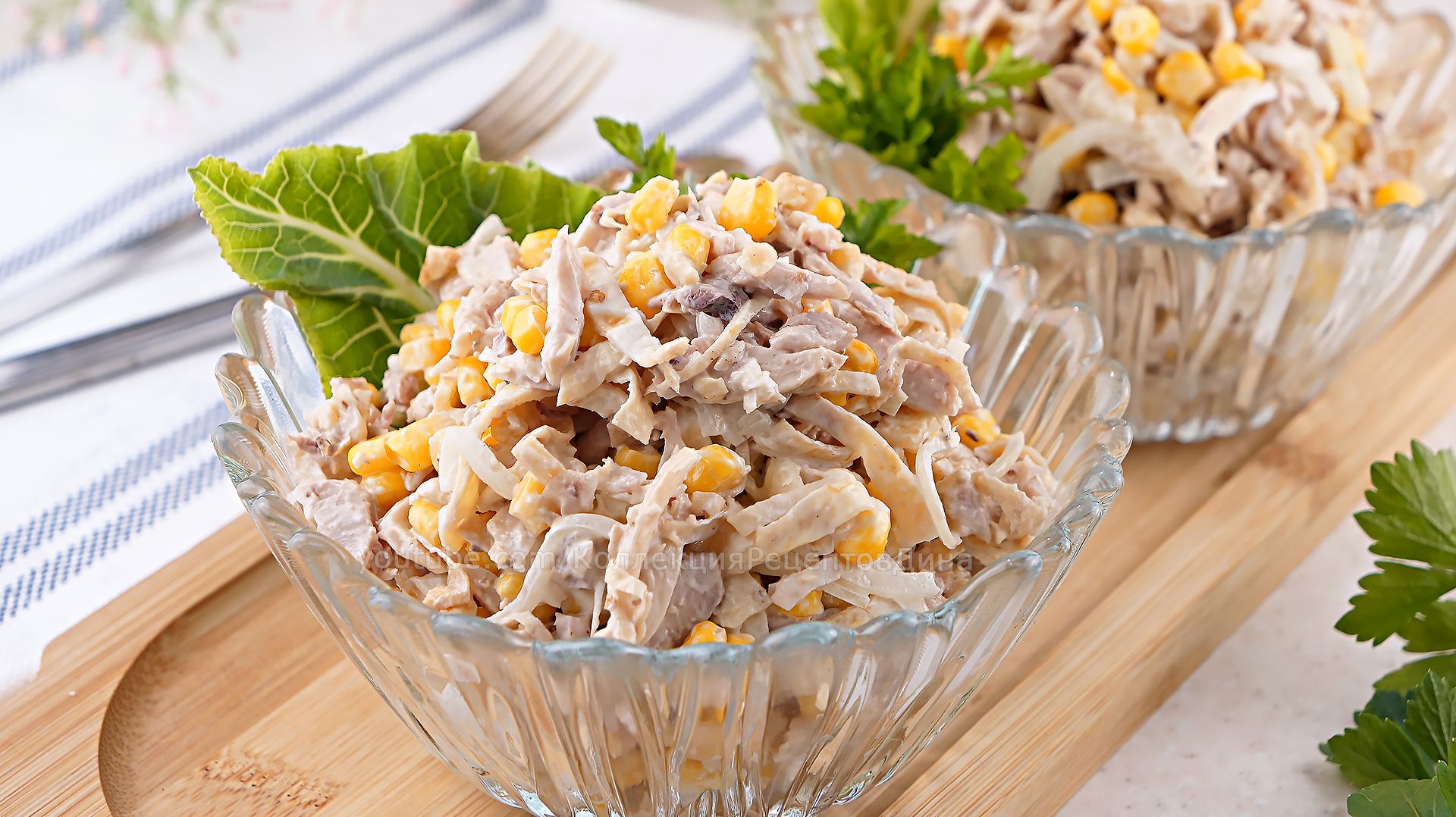 🐣Салат с Курицей и Яичными Блинчиками! Он станет вашим любимым!💫
