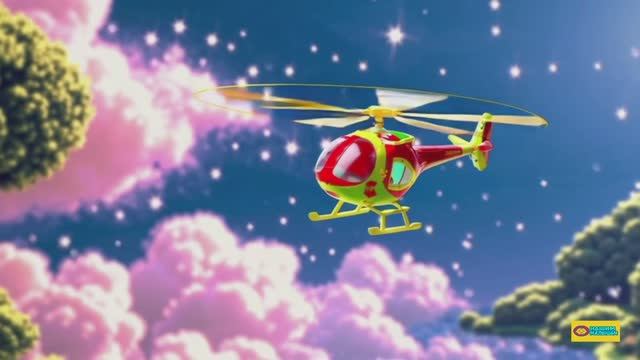 МУЛЬТИКИ ДЛЯ МАЛЫШЕЙ. КРАСОЧНЫЙ ВЕРТОЛЕТ. ДОБРЫЕ ПЕСЕНКИ ДЕТЯМ.