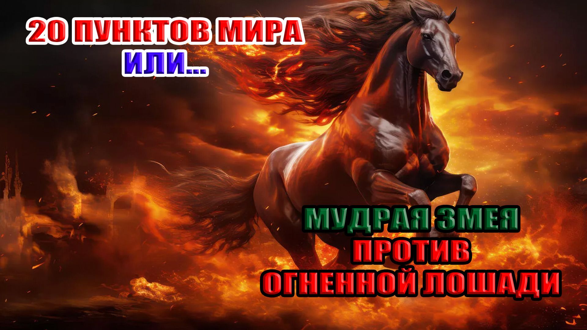 20 пунктов мира или... мудрая змея против огненной лошади