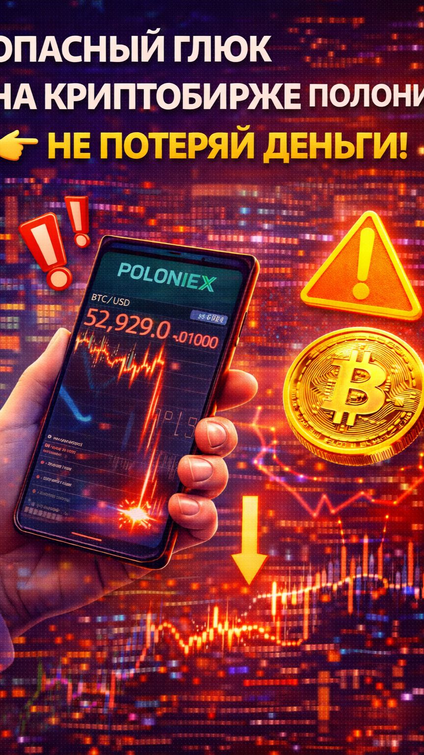 Опасный глюк на криптобирже Полоний. Не попадись!