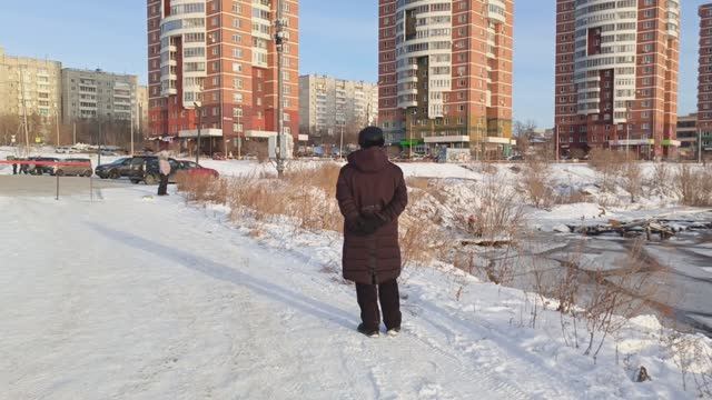 Утки и детишки на тонком льду. Вот такая прогулка получилась