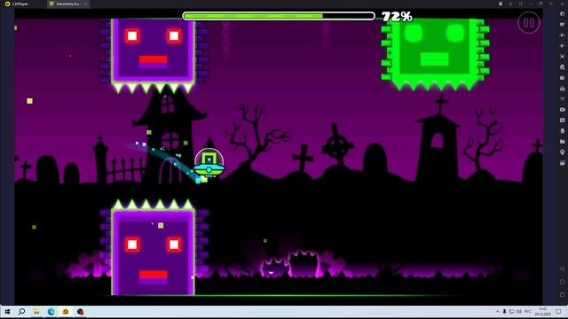 Сегодня я буду проходить геометрий дэш с первой попытки