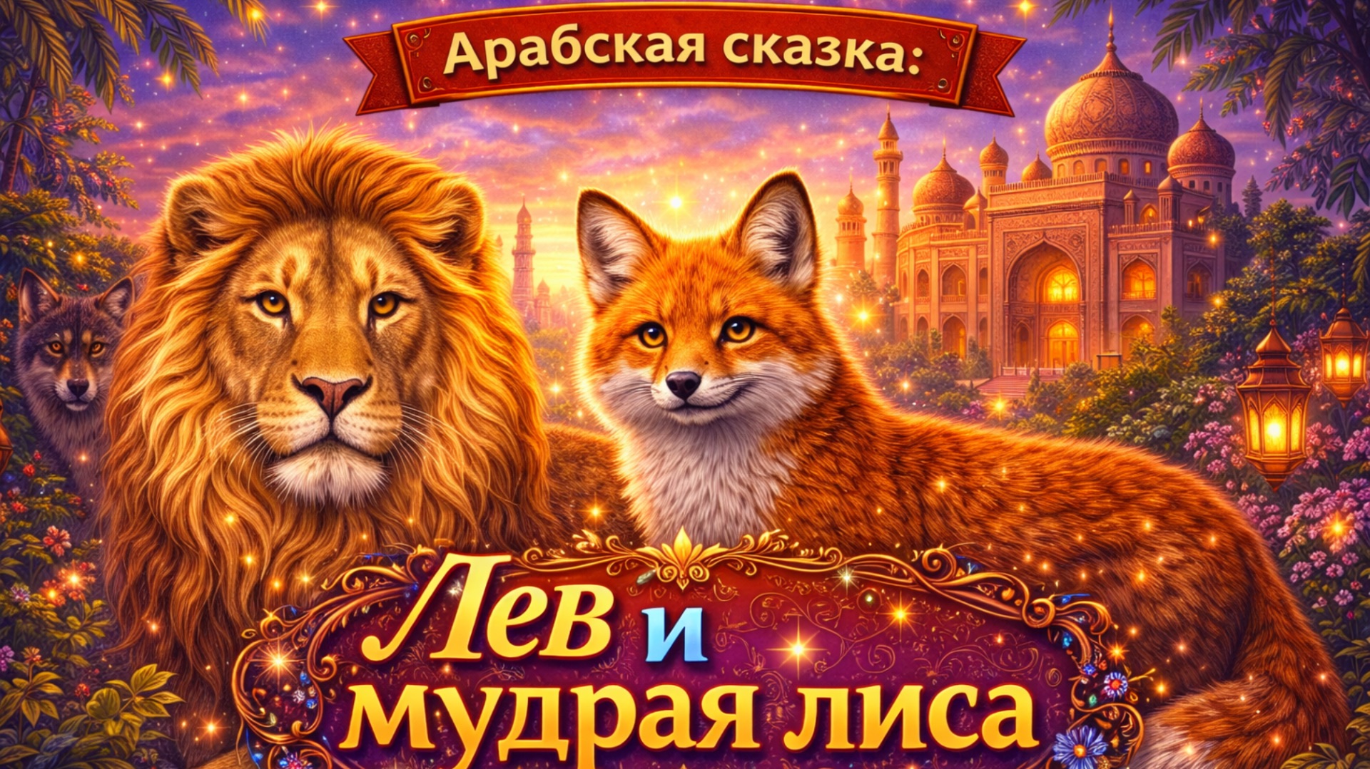 Арабская сказка: Лев и мудрая лиса
