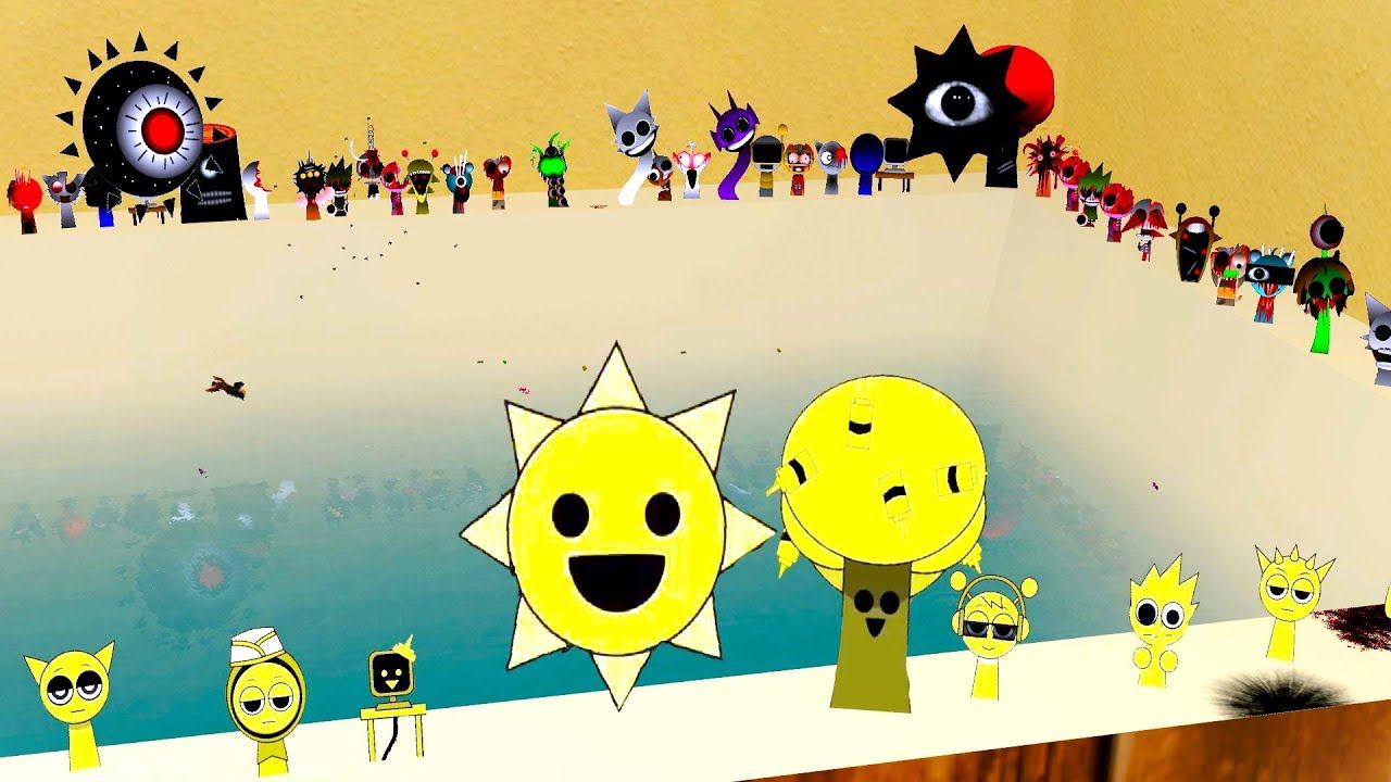 Новый Спартанский удар и Мега удар 3D Incredibox Sprunki в Gmod