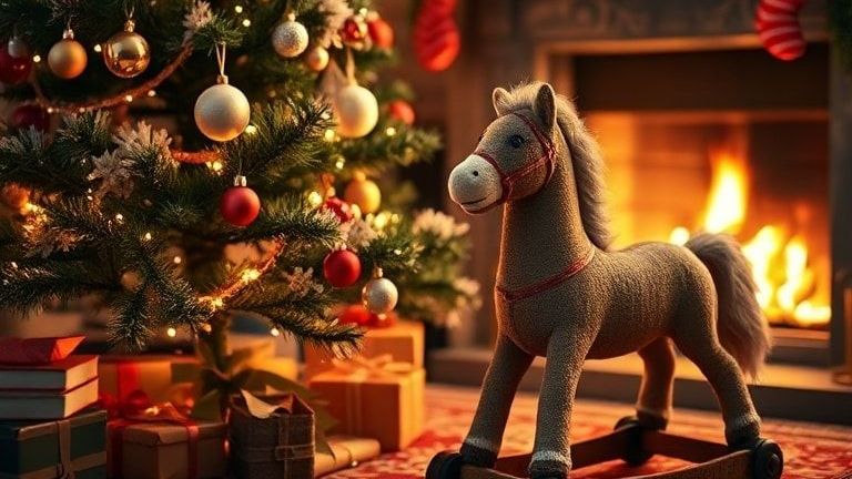 ❄️ВАУ! Новогодняя песня 2026 от ИИ «Новый год у милой лошадки»! ❄️Музыка на Новый год Лошади 2026!