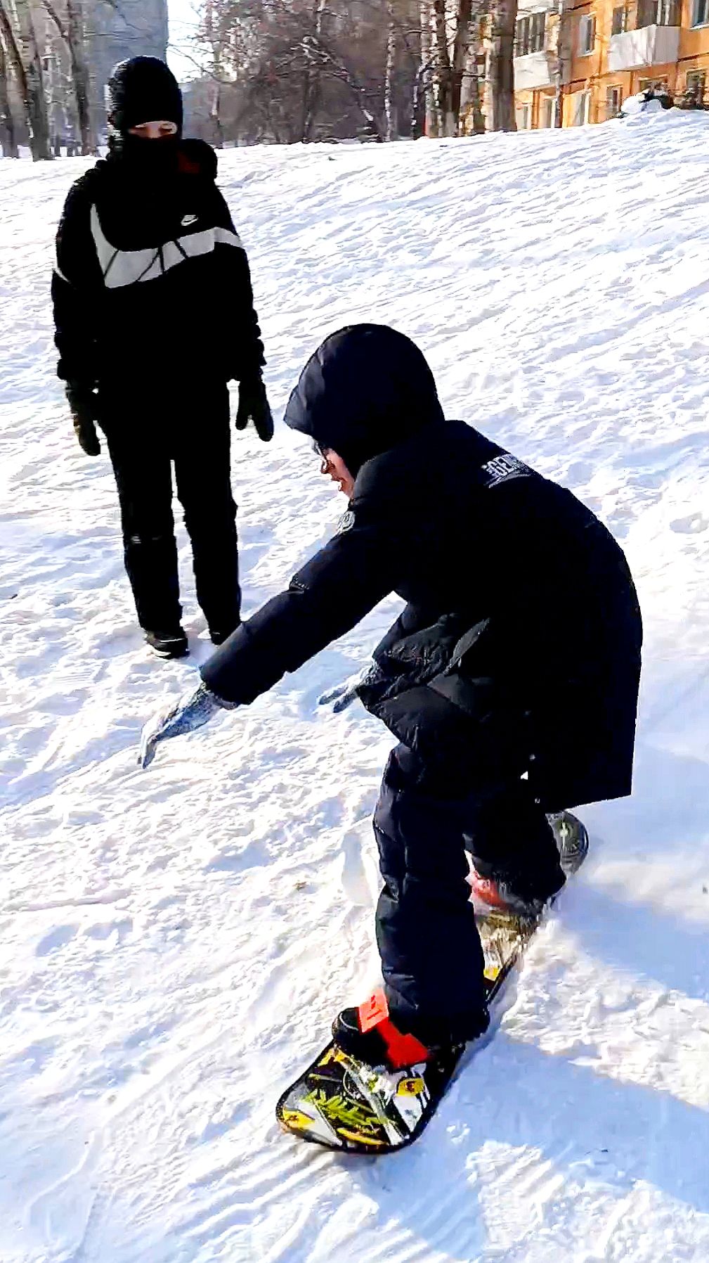 GO на сноуборде 🏂 кататься #мойдень