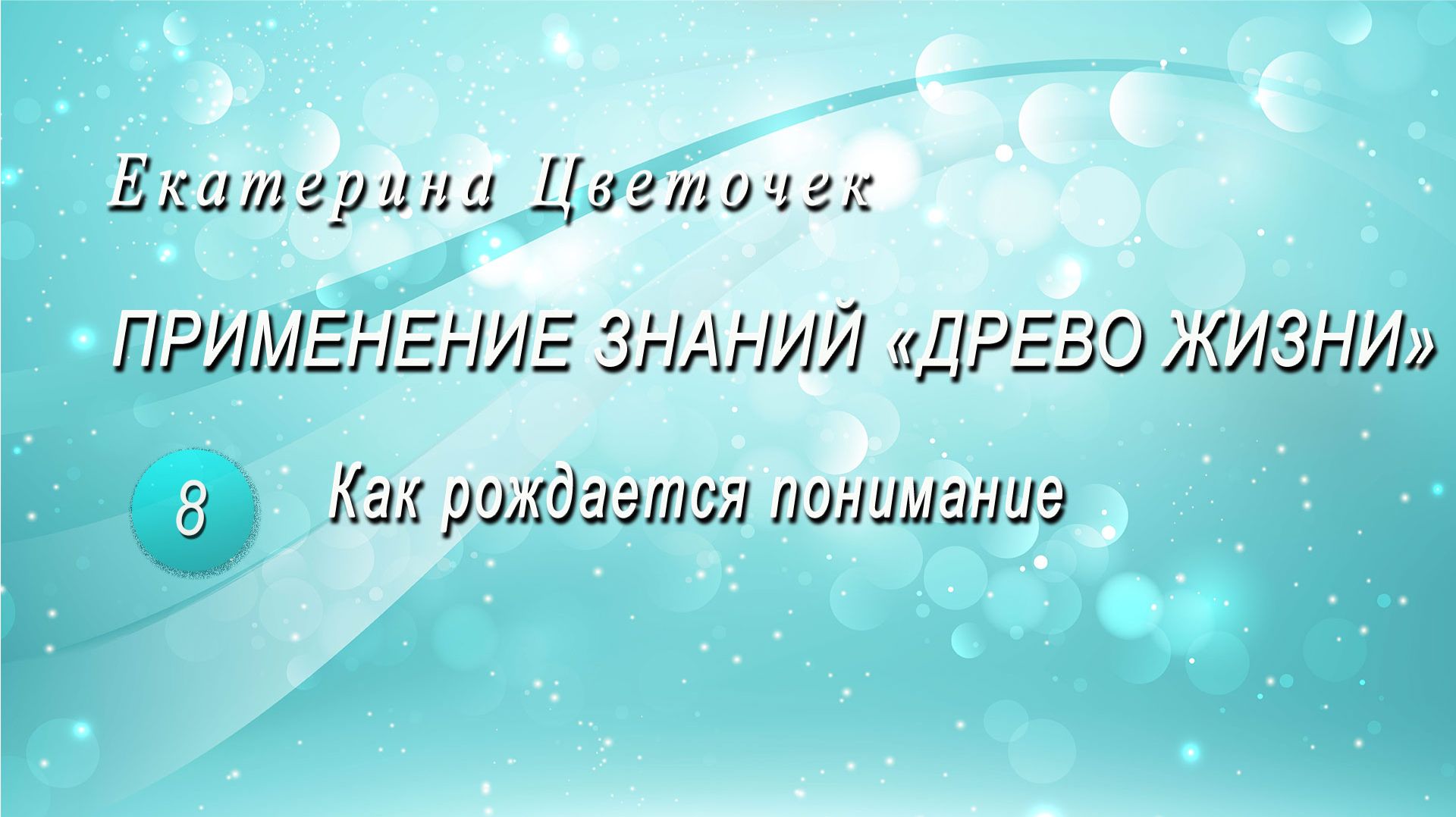 Применение знаний.  Как рождается понимание