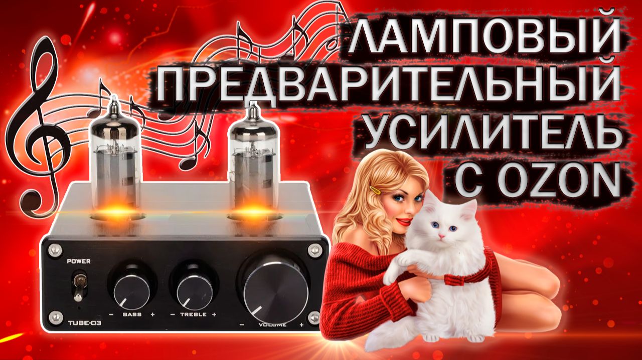 Китайский ламповый предусилитель Tube-03 с Ozon