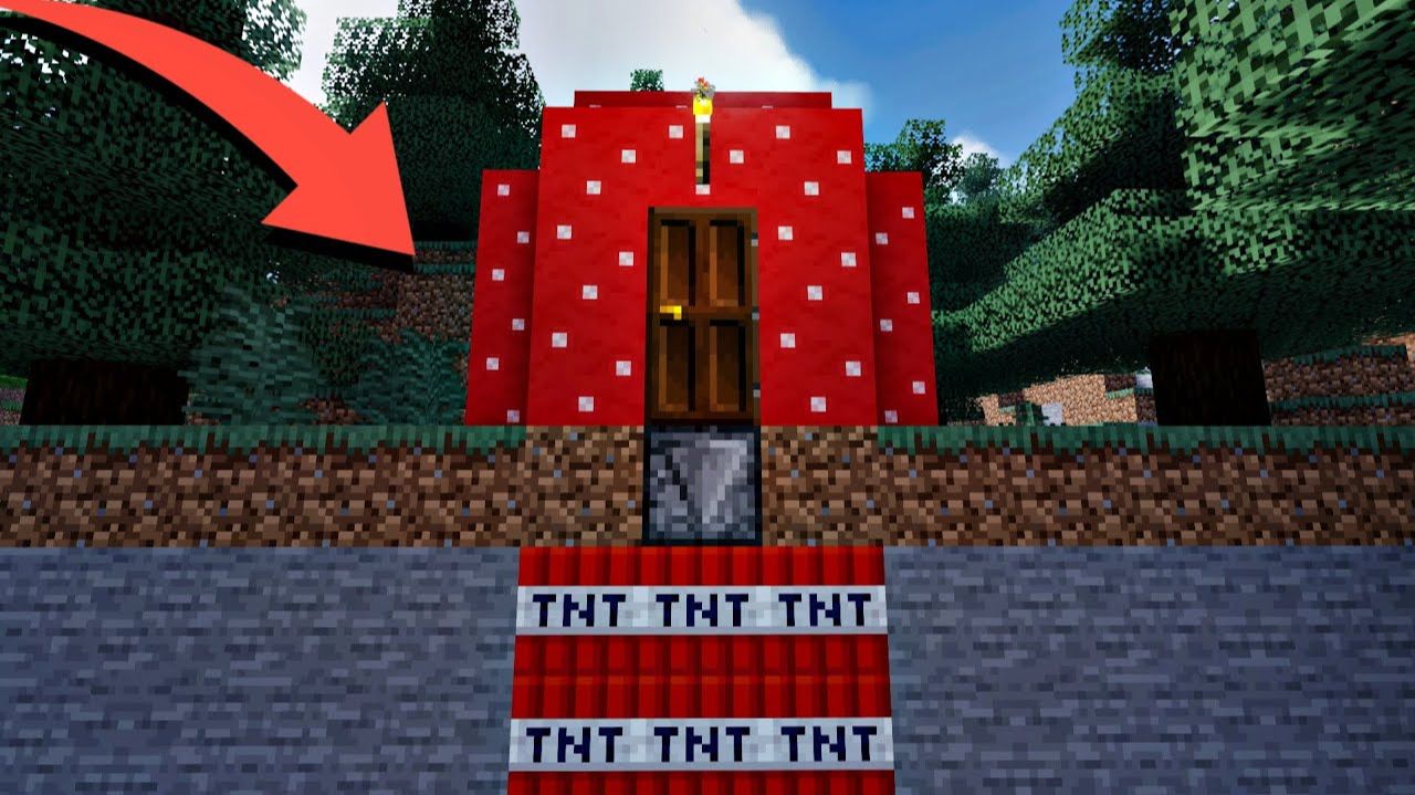 топ 3 тнт ловушки в майнкрафт _как сделать тнт ловушку в майнкрафте