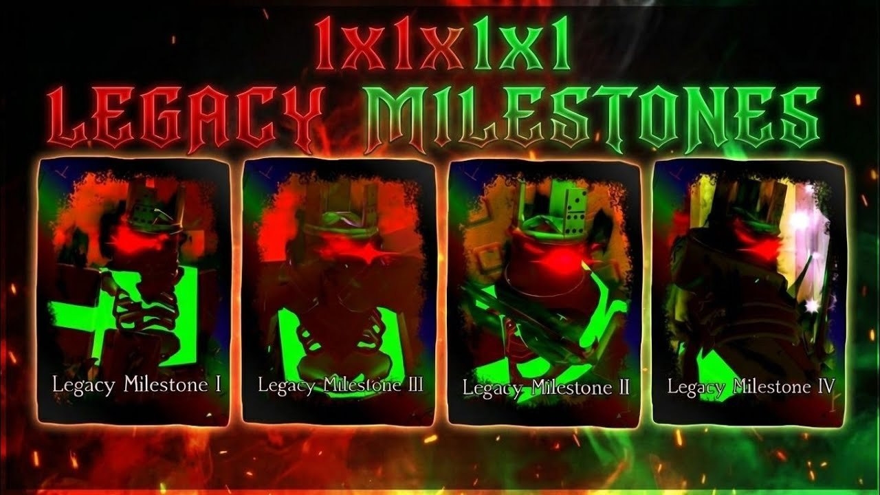 Все Legacy Milestone скины на 1х1х1х1 в Forsaken