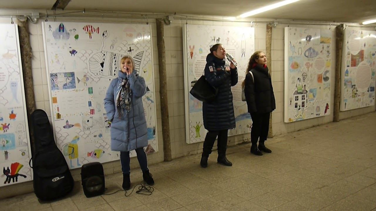 Репортаж со служения в подземном переходе в г.Таллин (Эстония)