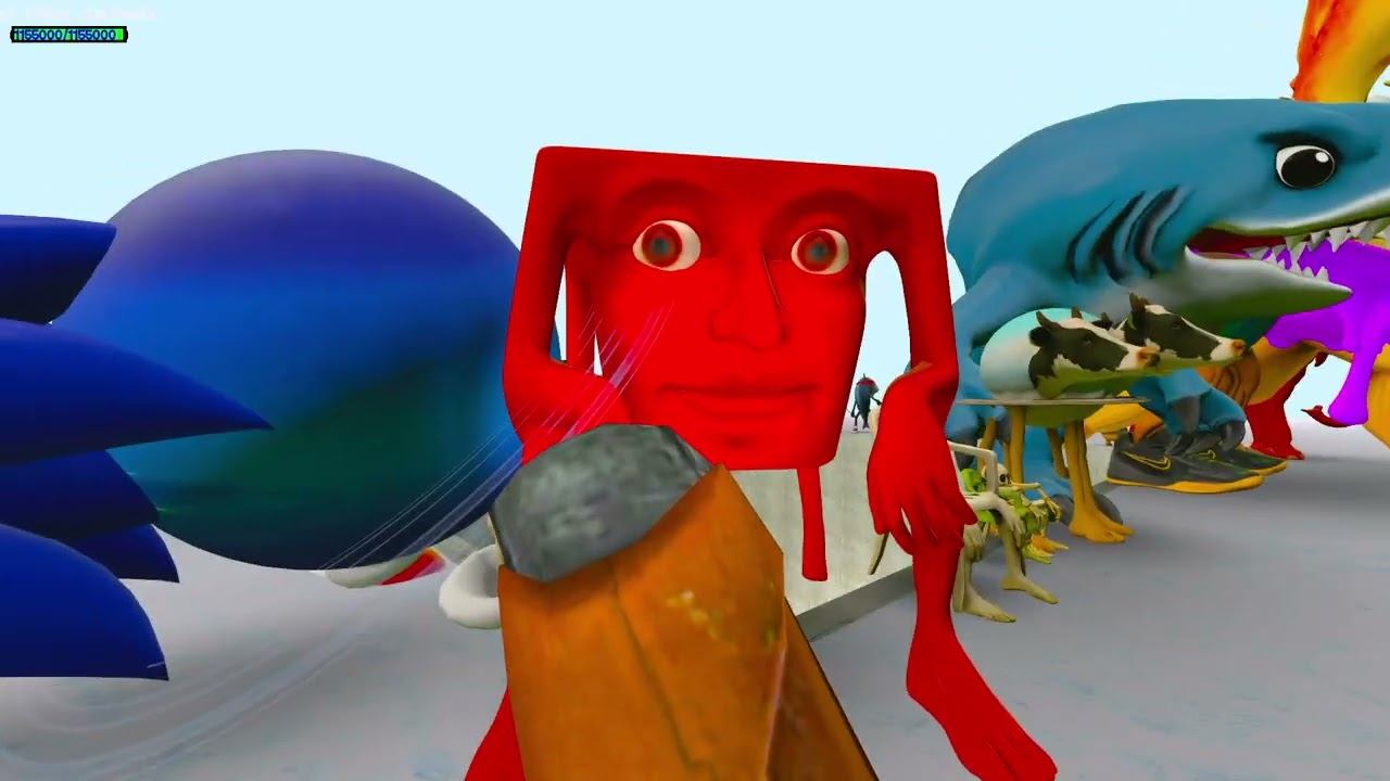 Спартанский удар ногами 3D ИТАЛЬЯНСКИЕ МОЗГОВЫЕ МЕМЫ Tung Tung Tung Sahur в gmod