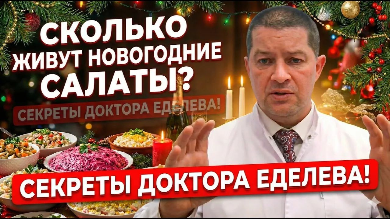 ТОП болезней на Новый год. Не ешьте прошлогодние салаты!