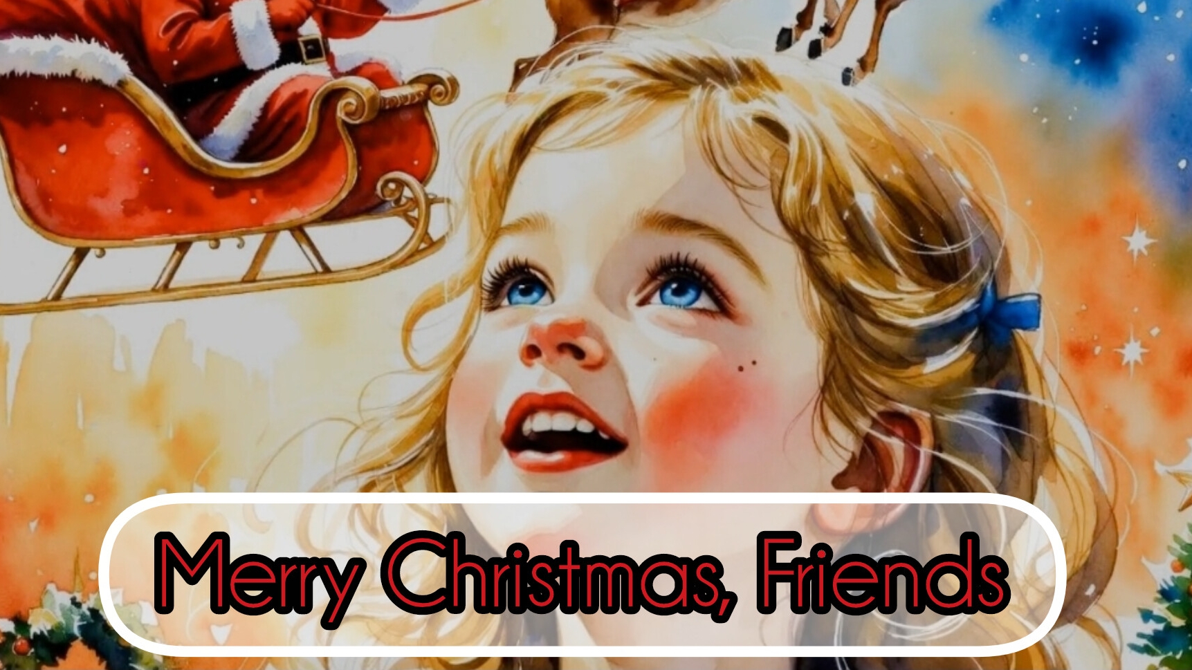 Merry Christmas, Friends! — весёлая рождественская песенка для детей на английском языке