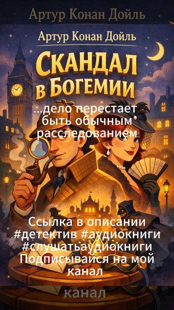 Артур Конан Дойль  Скандал в Богемии    #детектив #аудиокниги #слушатьаудиокниги